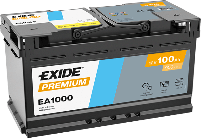 Exide Car Battery Premium EA1000 - Car Batteries Cyprus